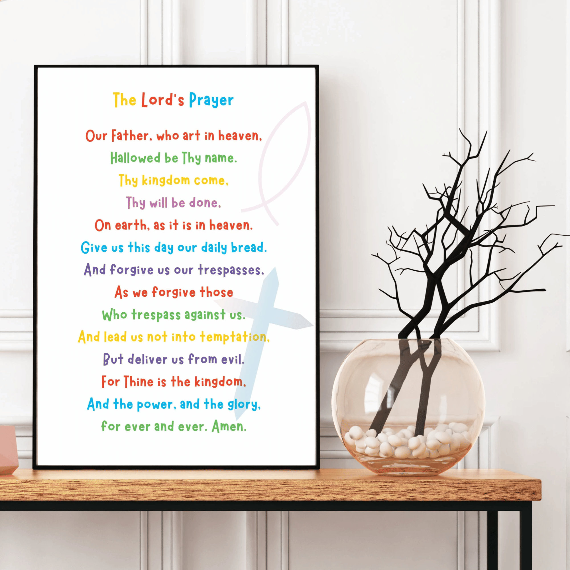 Lord's Prayer Sunday School Poster, Our Father Prayer Poster, Christian ...
