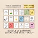 Set of 8 English Grammar Punctuation Posters, Classroom Grammar Art ...