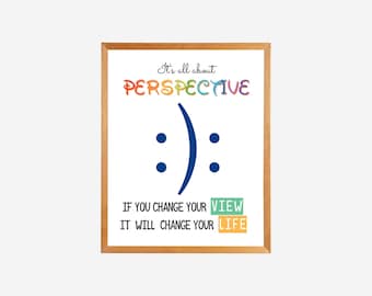 All About Perspective Poster, Guidance Counselor Office Decor ...