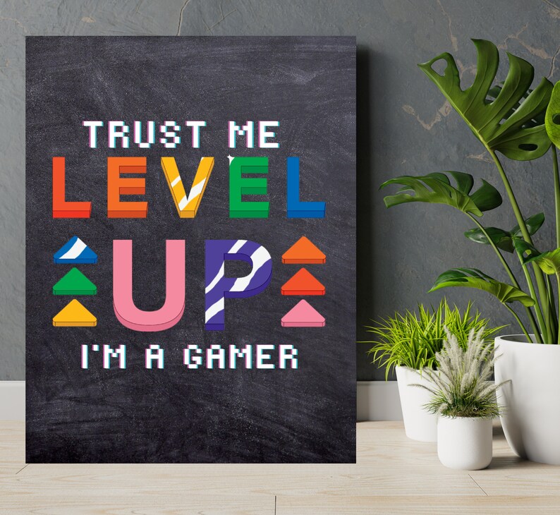 Printable Gamer Poster Wall Art Digital Instant Download Art - Etsy