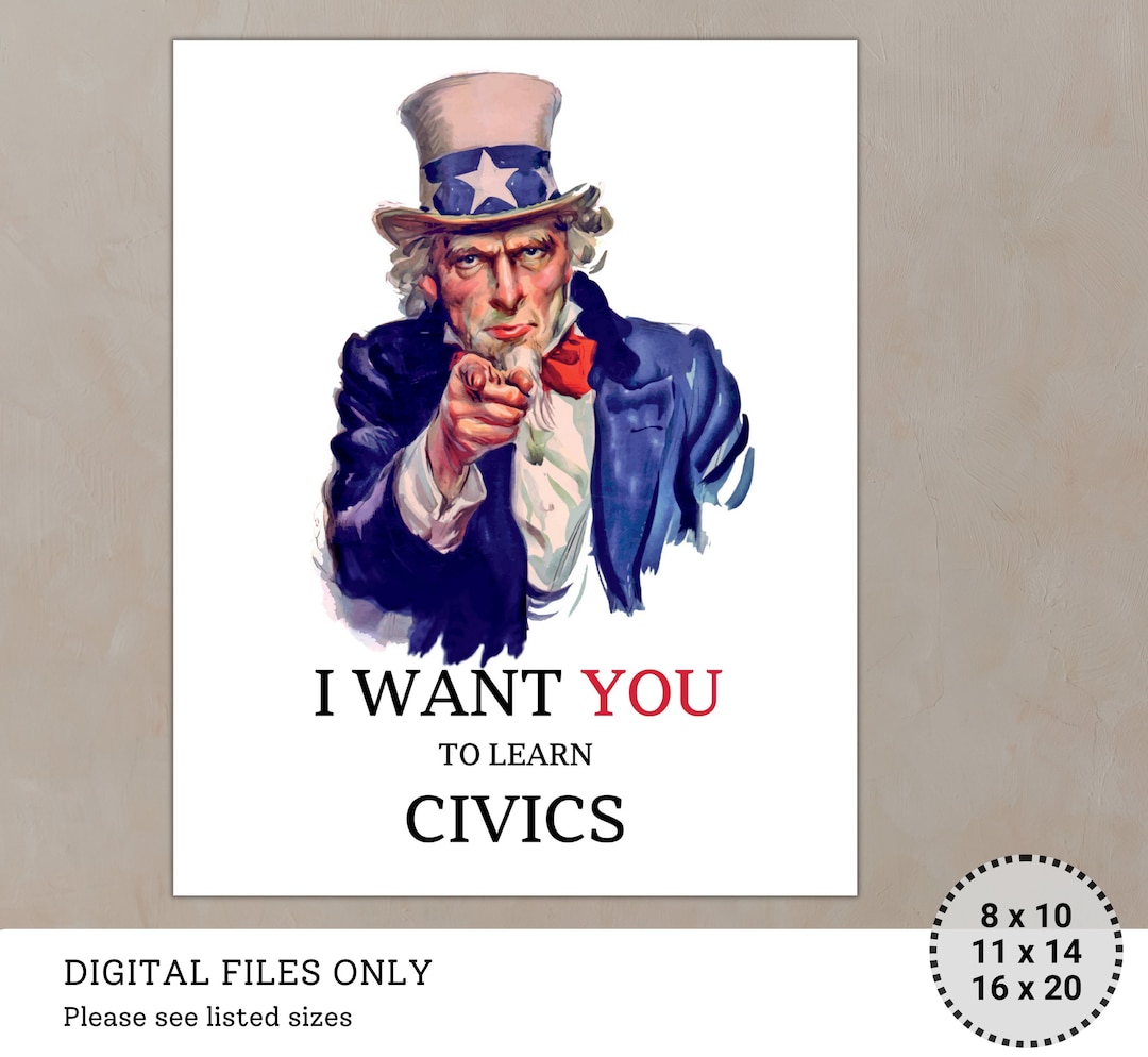 Printable Classroom Poster Civics Class History Teacher Etsy