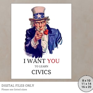 Printable Classroom Poster Civics Class History Teacher - Etsy
