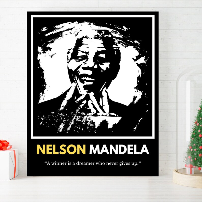 Nelson Mandela Education Quote Print, PRINTABLE Wall Art, Inspirational ...