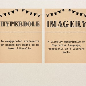 Literary Devices Posters ELA Classroom Art Writing - Etsy
