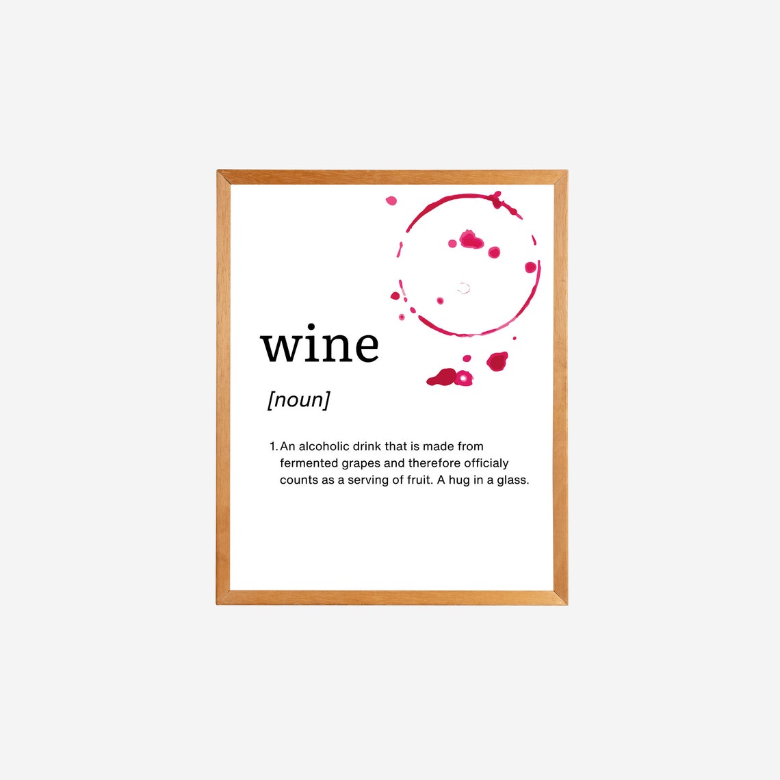 Wine Poster, Wine Definition Print, Funny Office Poster, Wine Quote ...