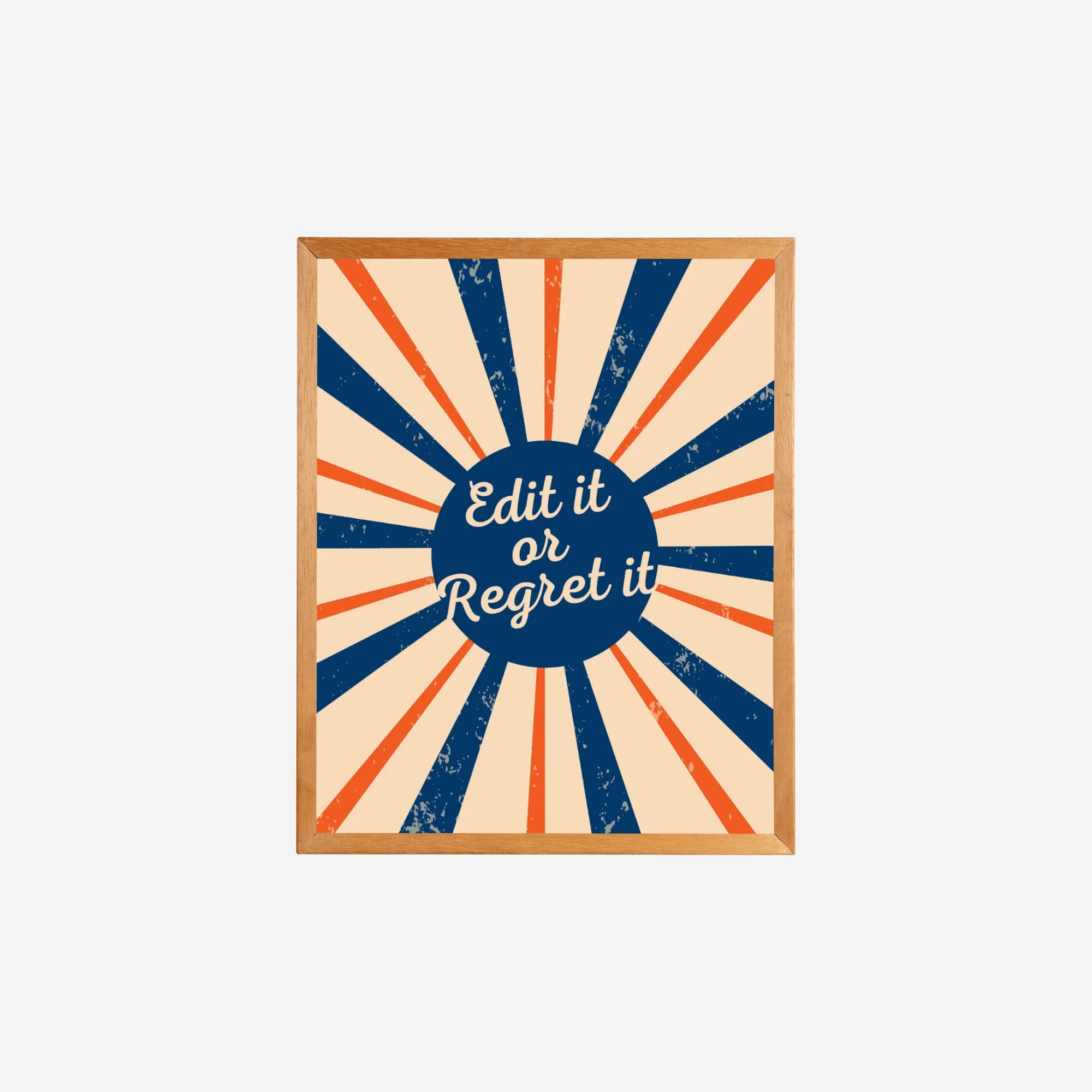 Funny English Poster, Edit or Regret It, Grammar Punctuation, Classroom ...