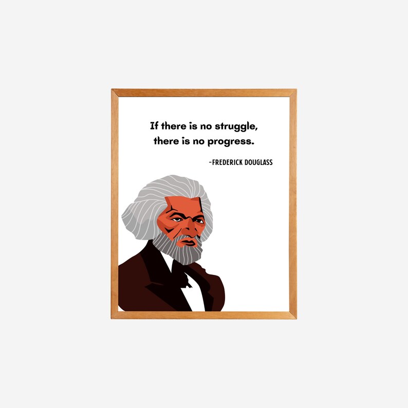 African American School Poster, Classroom Wall Art, Frederick Douglass ...