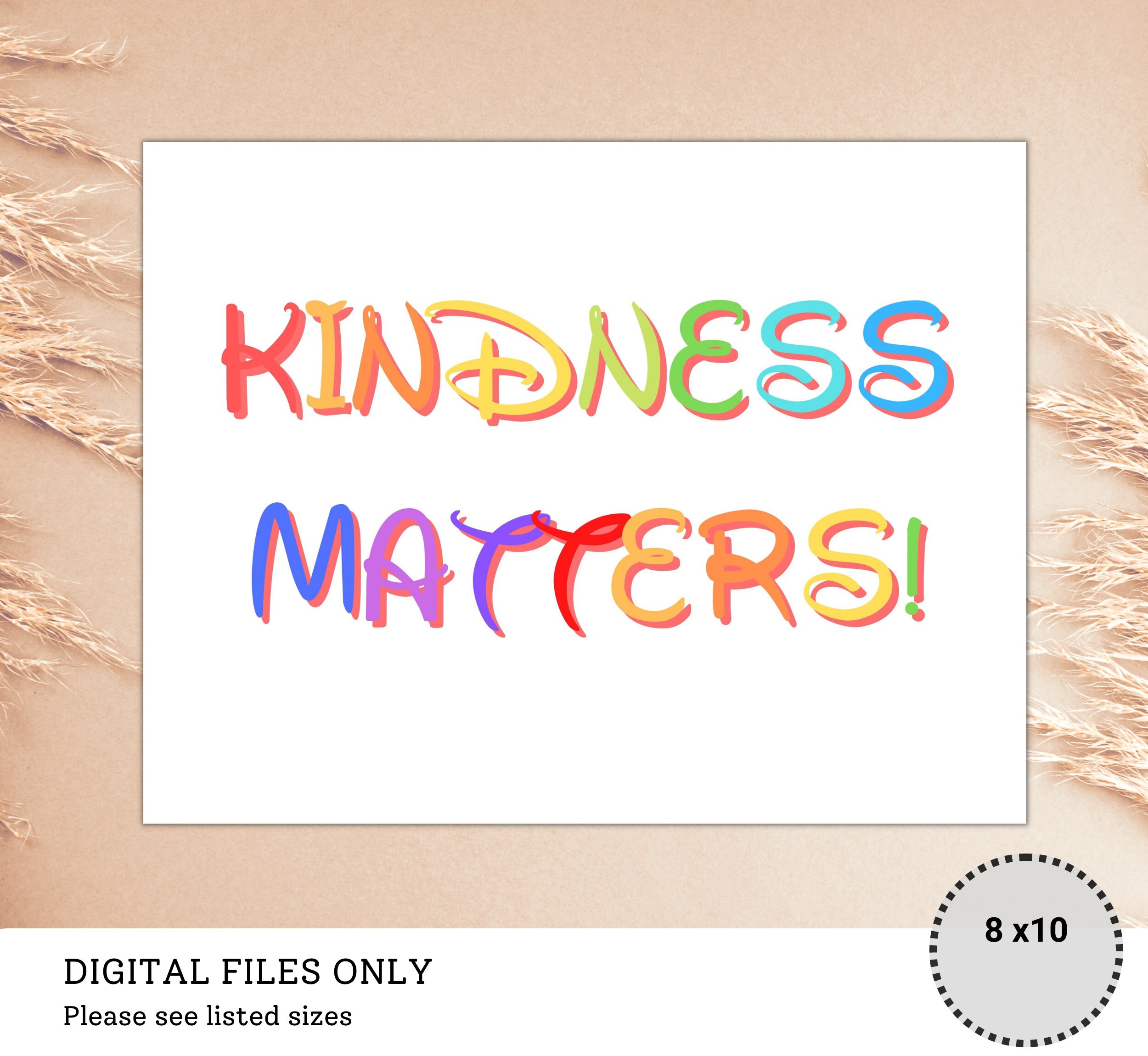 Equality Poster Kindness Matters All Are Welcome Here - Etsy