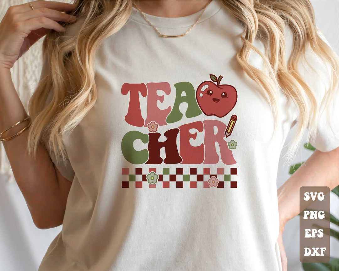 Teacher SVG PNG, Back to School Svg, Retro Teacher Sublimation, Funny ...