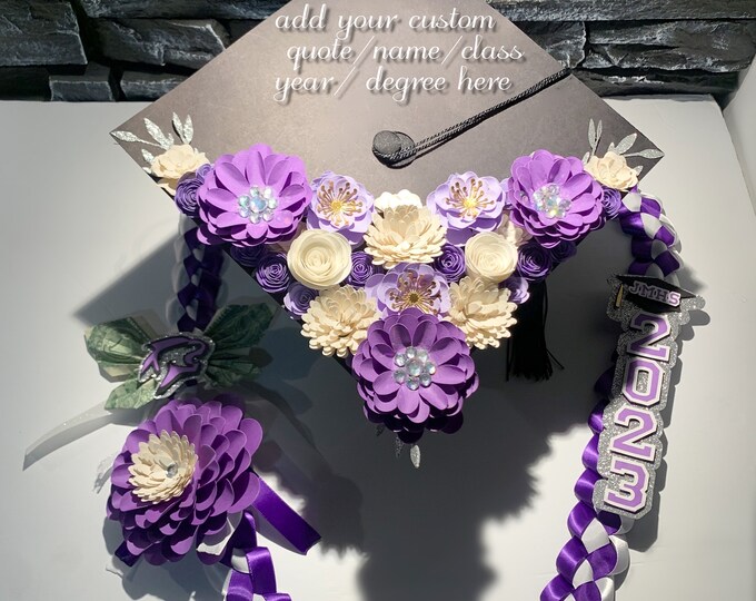 Glam Graduation Hat Topper— Graduation Leis Bundle - Etsy