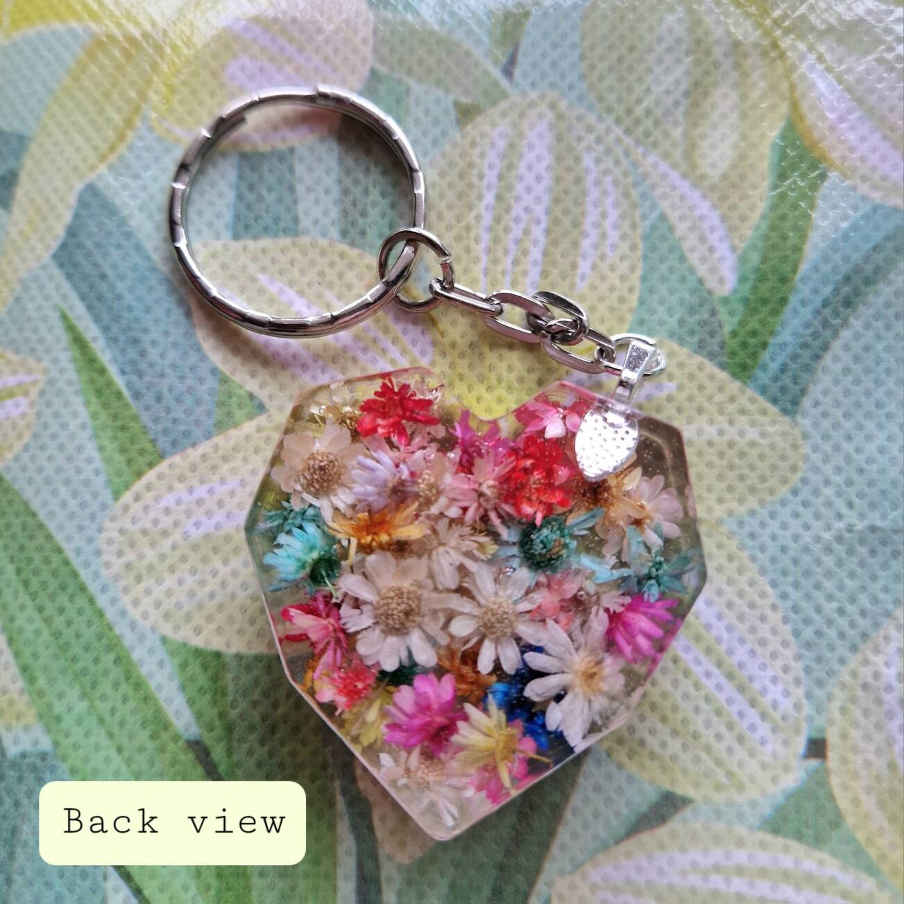 Mum Keyring Nan Floral Heart Shape Mothers Day - Etsy