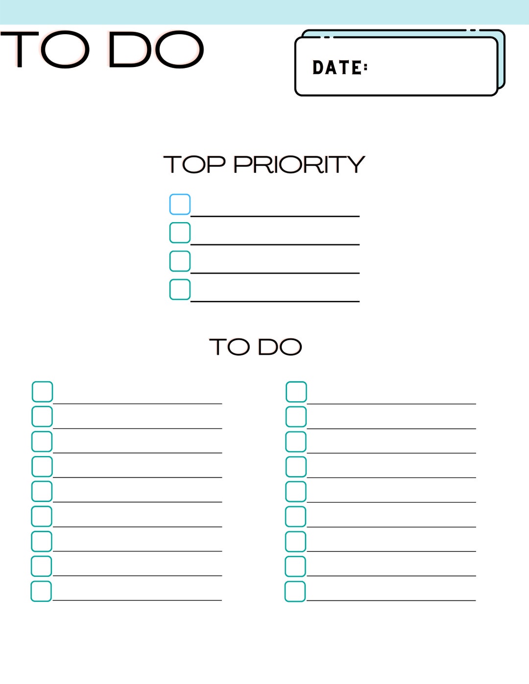 To Do List Prioritization Easy to Do Guide Printable Pdf Daily to Do ...