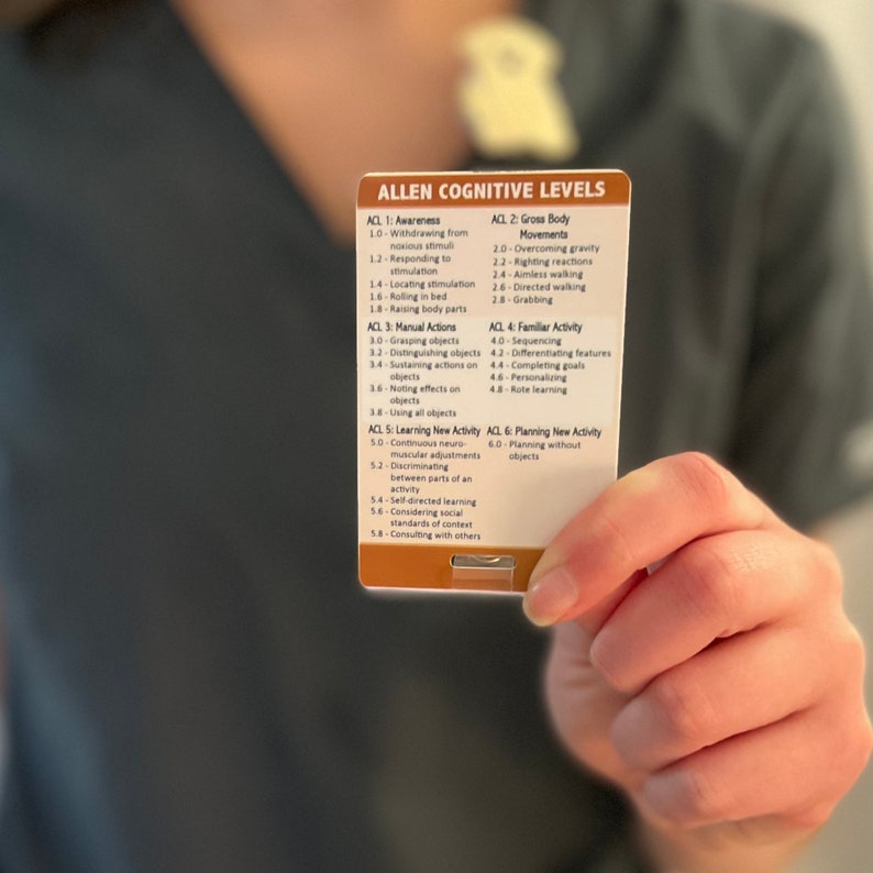 MET Levels and Activities & Allen Cognitive Levels Quick Guide - Etsy ...