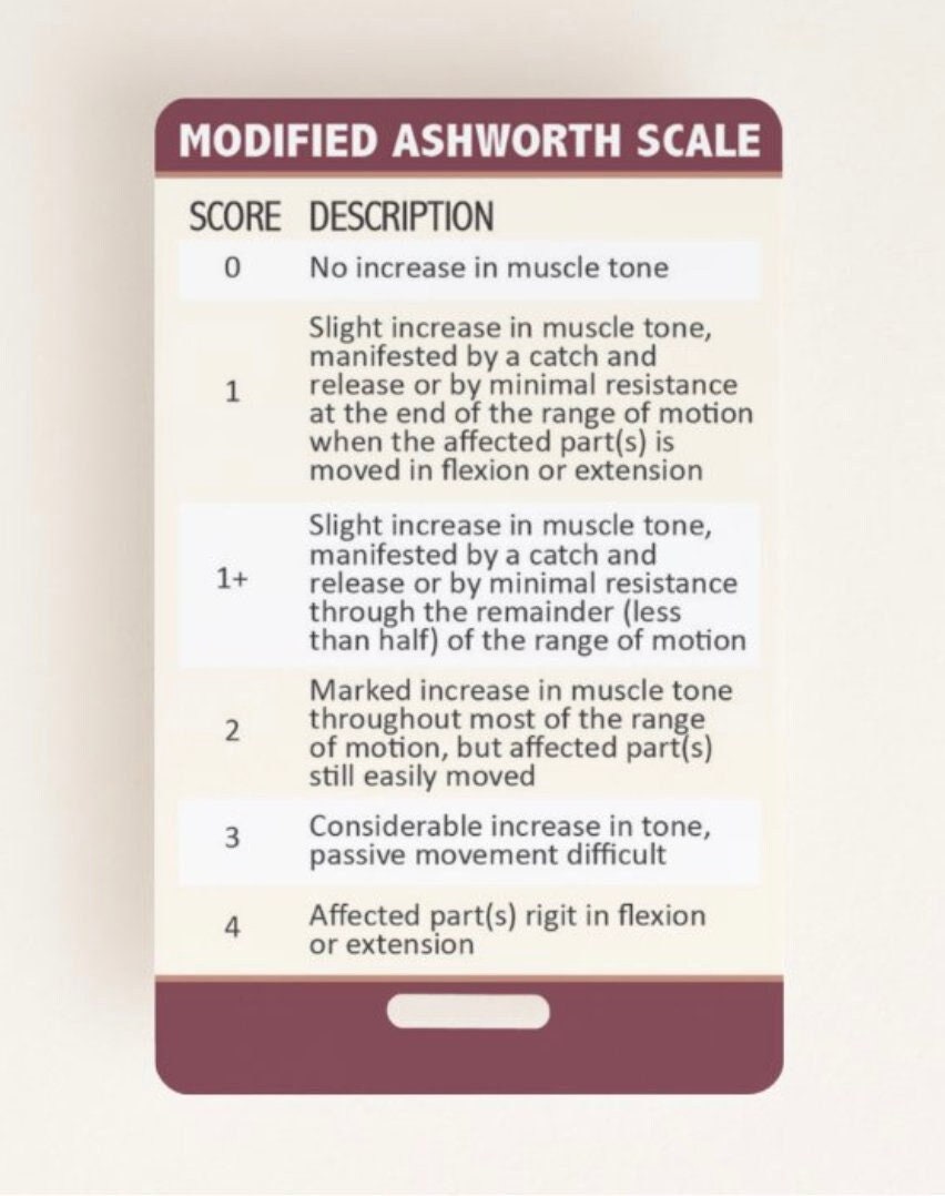 Modified Ashworth & ASIA Impairment Scales Quick Guide - Etsy