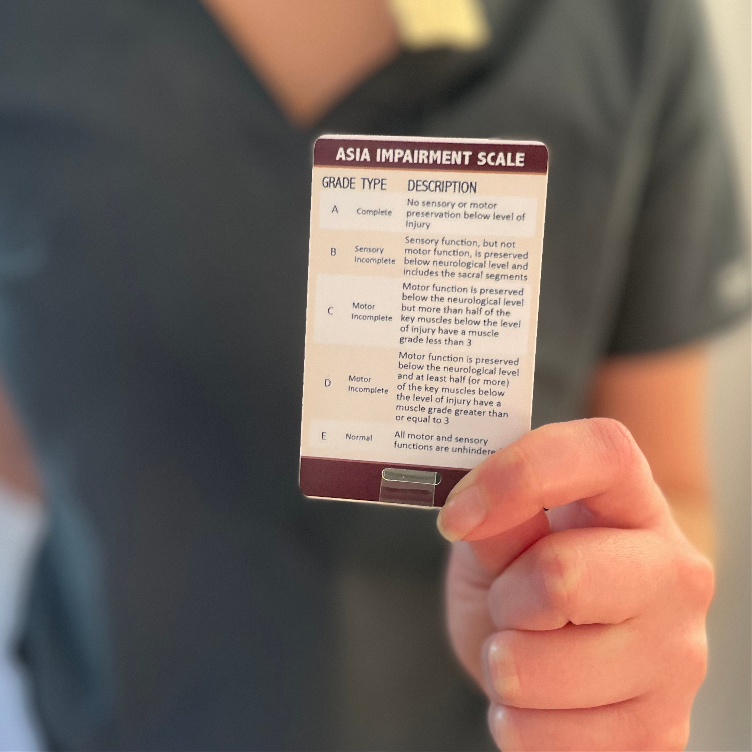 Modified Ashworth & ASIA Impairment Scales Quick Guide - Etsy