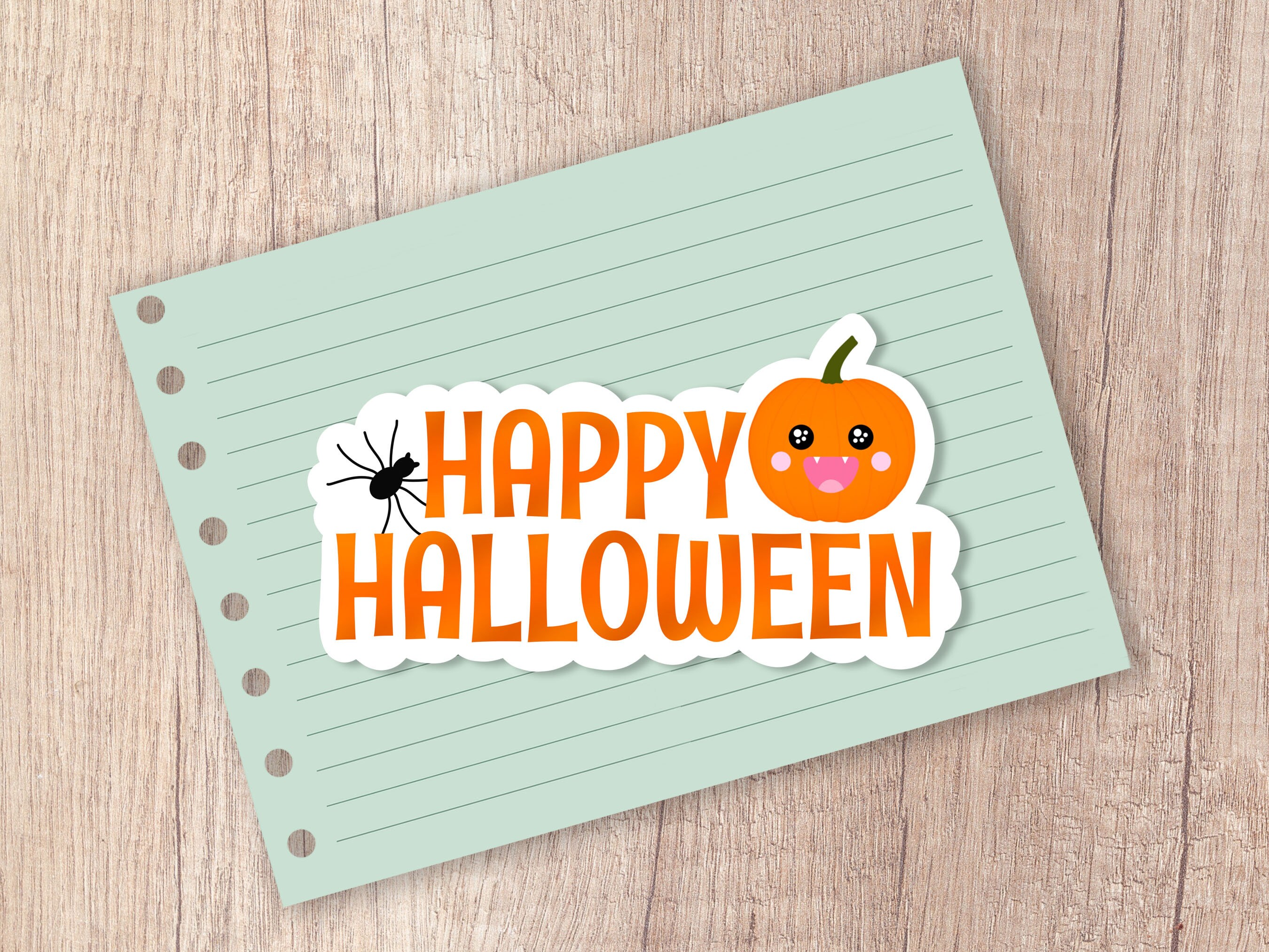 Happy Halloween Sticker, Spooky Sticker, Halloween Sticker, Vinyl ...