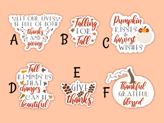 Autumn Printable Stickers Fall Planner Stickers Water - Etsy