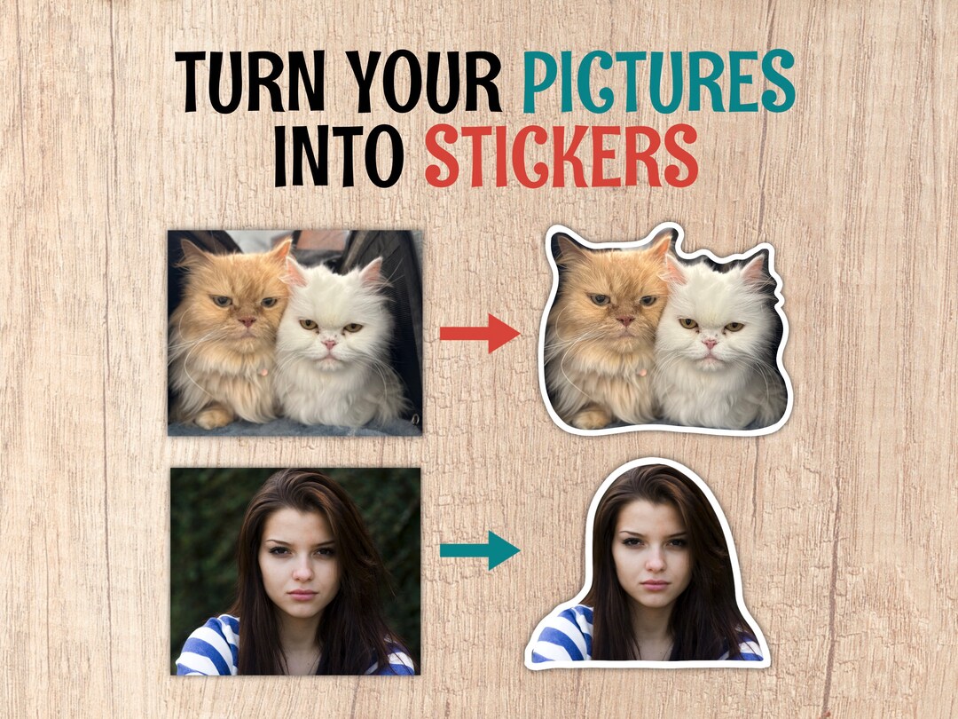 Custom Photo Sticker Custom Pet Sticker Personalized - Etsy