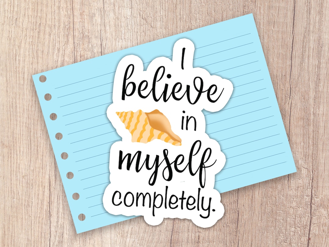 I Believe in Myself Sticker: Motivational Affirmation, Laptop Decal - Etsy