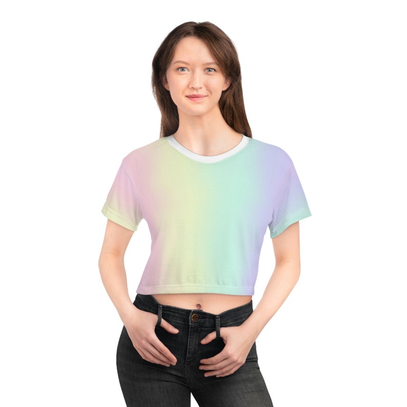 Pastel Rainbow Crop Top - Etsy