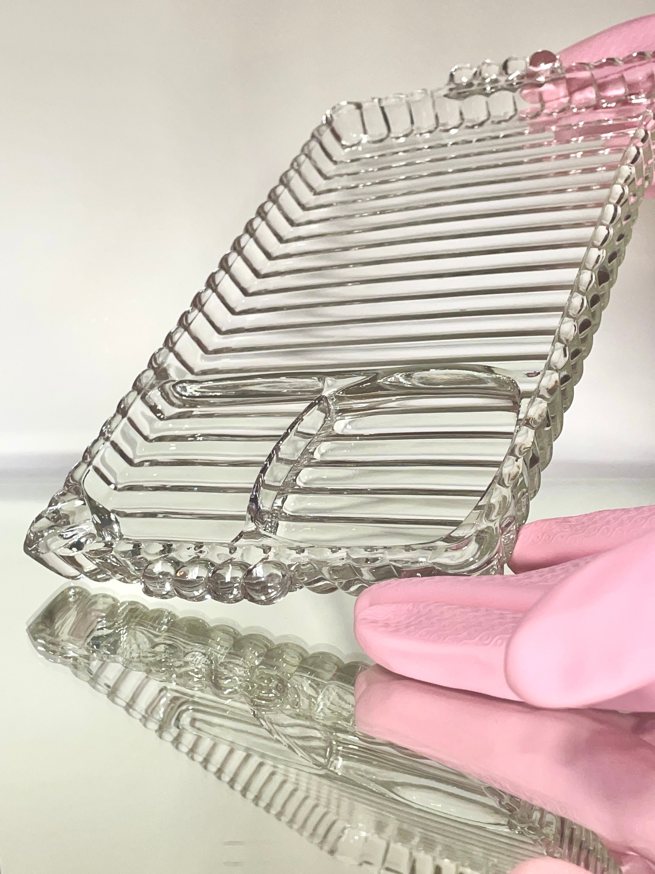 Vintage Anchor Hocking Boopie Glass Tray and Cup Set - Etsy