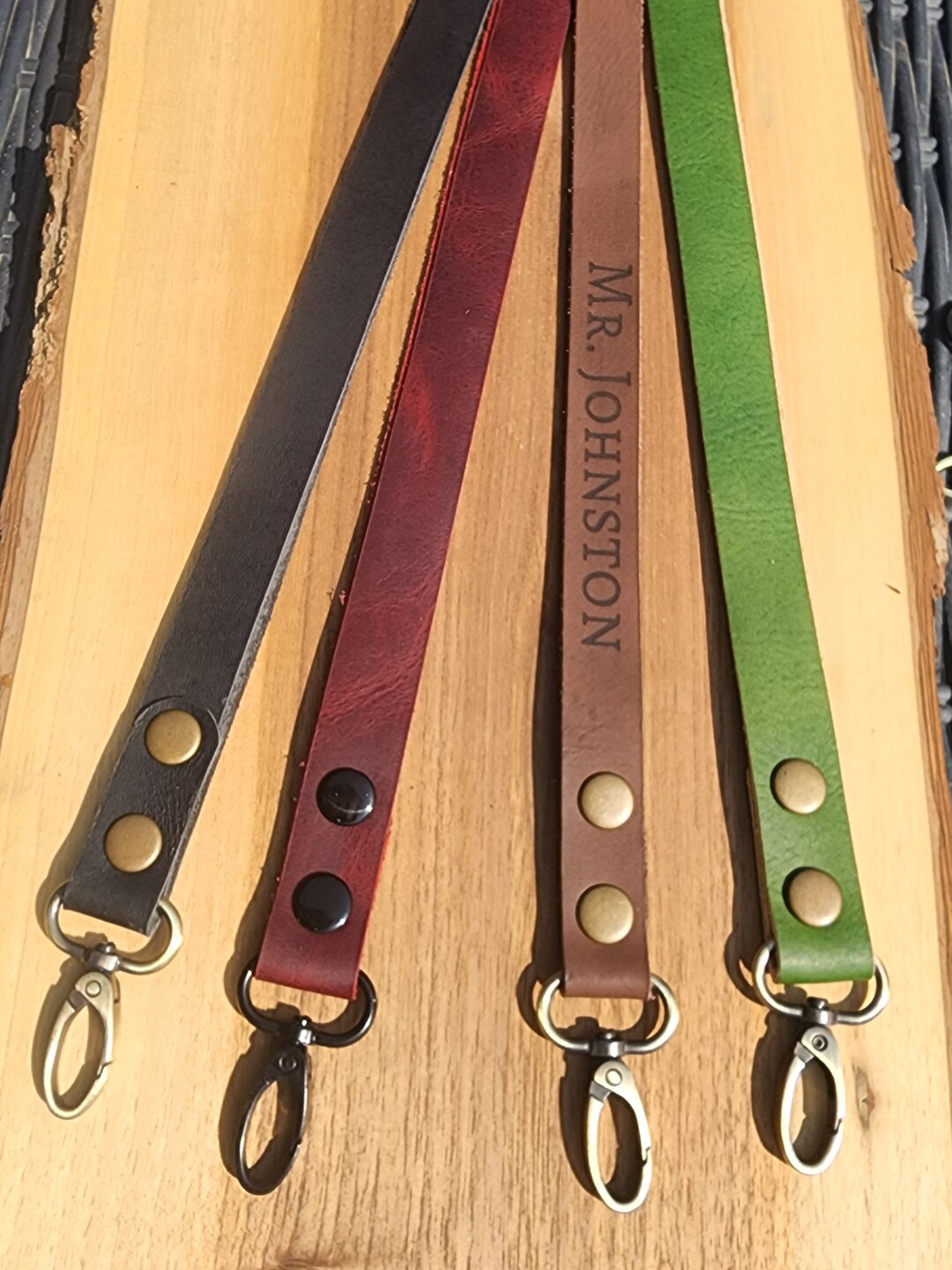 Custom Leather Lanyards Teacher Gift Personalized Lanyard - Etsy