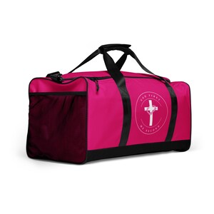Hot Pink God First Me Second Large Duffle Bag - Etsy