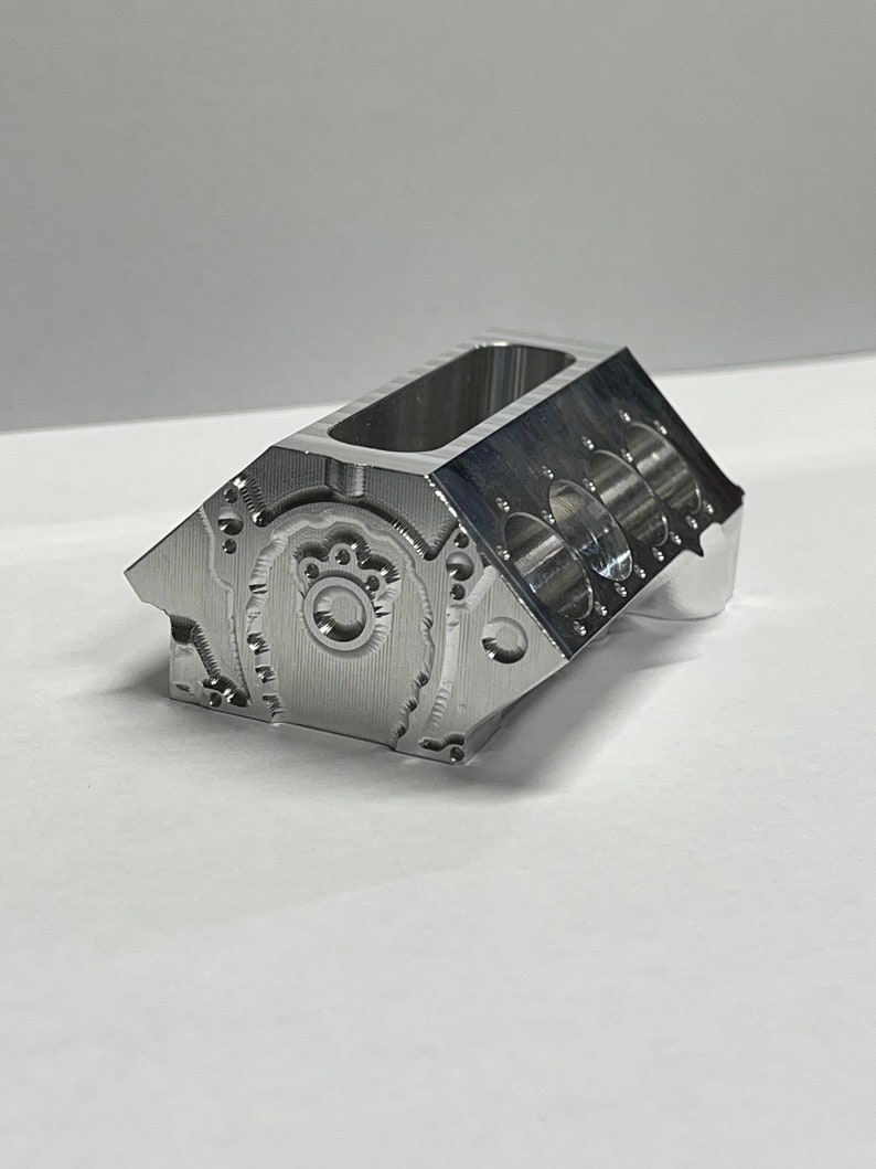 CNC Billet Business Card Holder Engine Block - Etsy