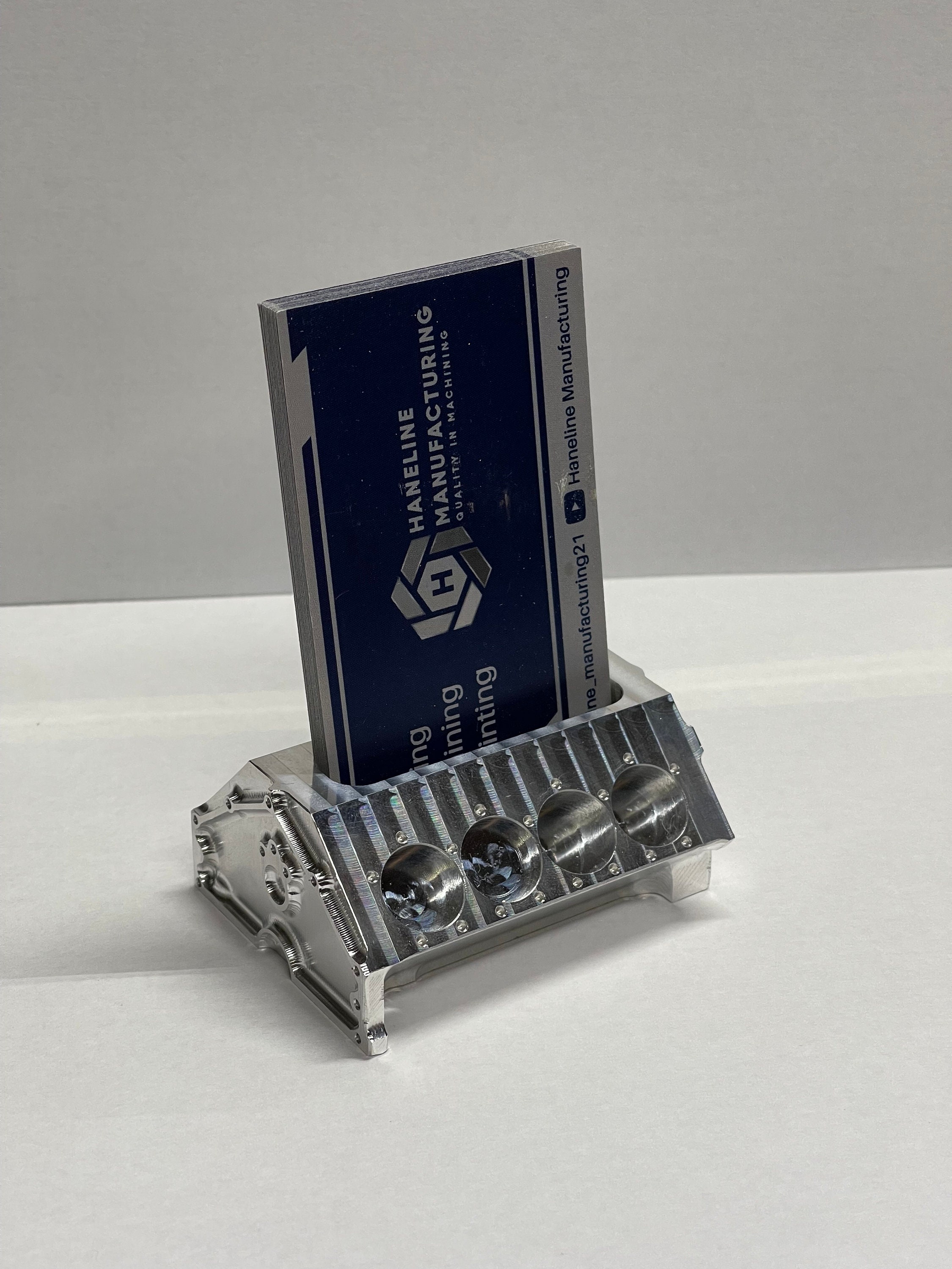 CNC Billet Business Card Holder Engine Block - Etsy