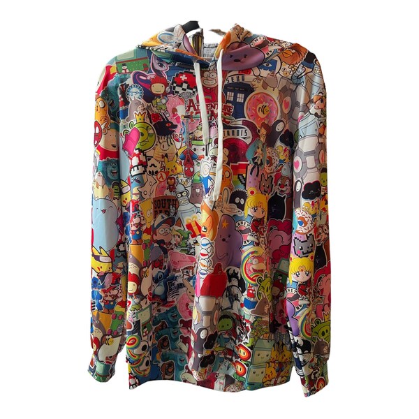 Cartoon Character Hoodie - Etsy