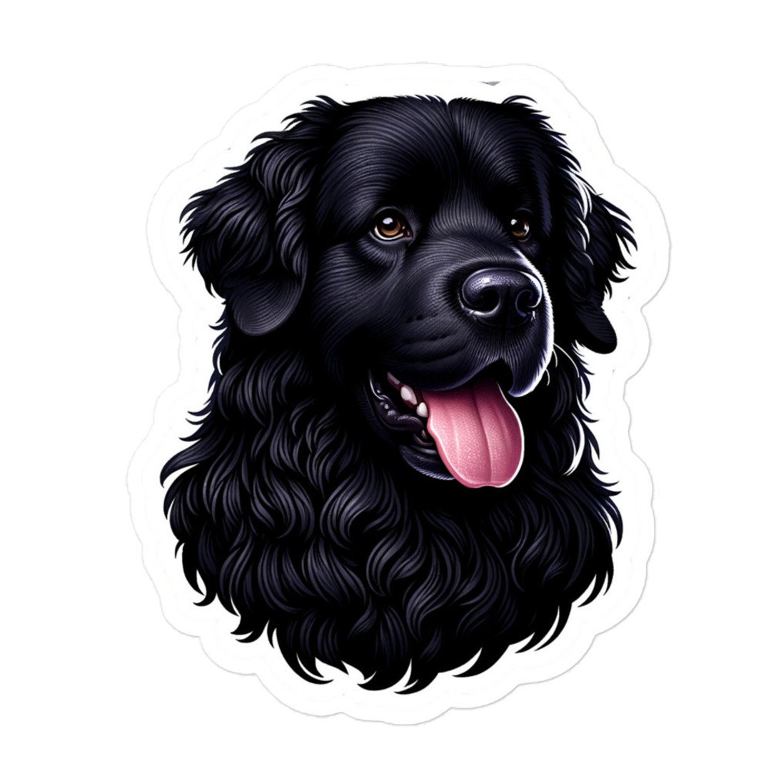 Golden Newfie Vinyl Sticker - Etsy