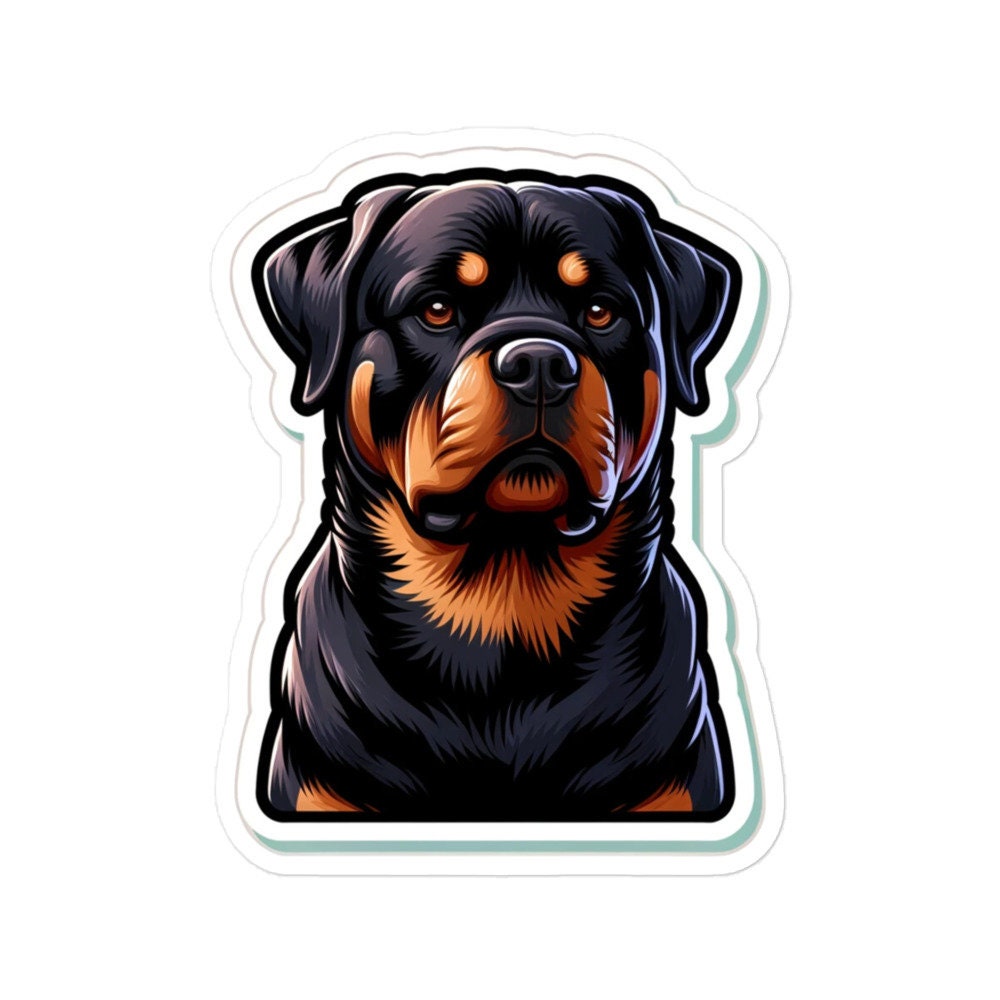 Rottweiler Vinyl Sticker - Etsy