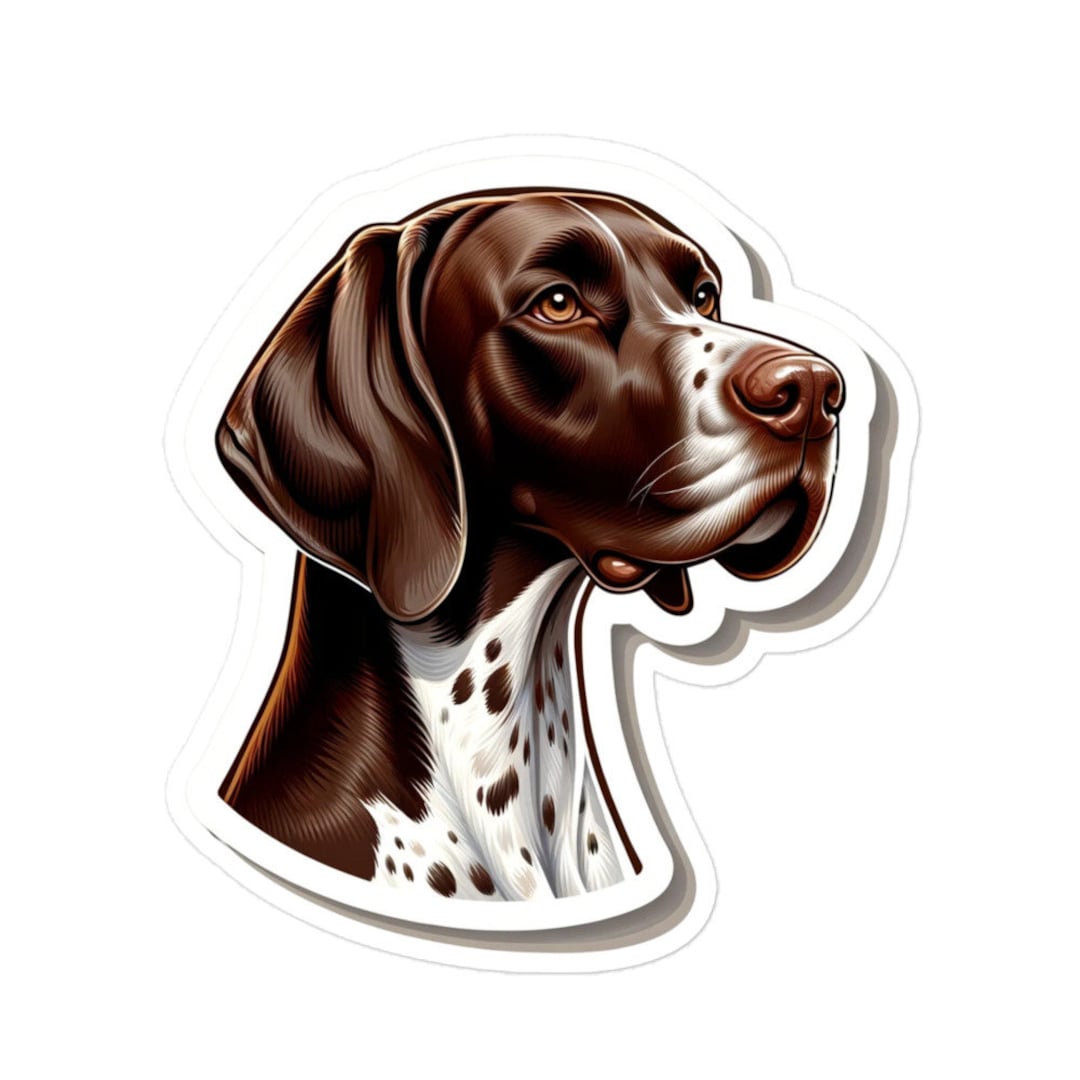German Shorthaired Pointer Vinyl Sticker - Etsy