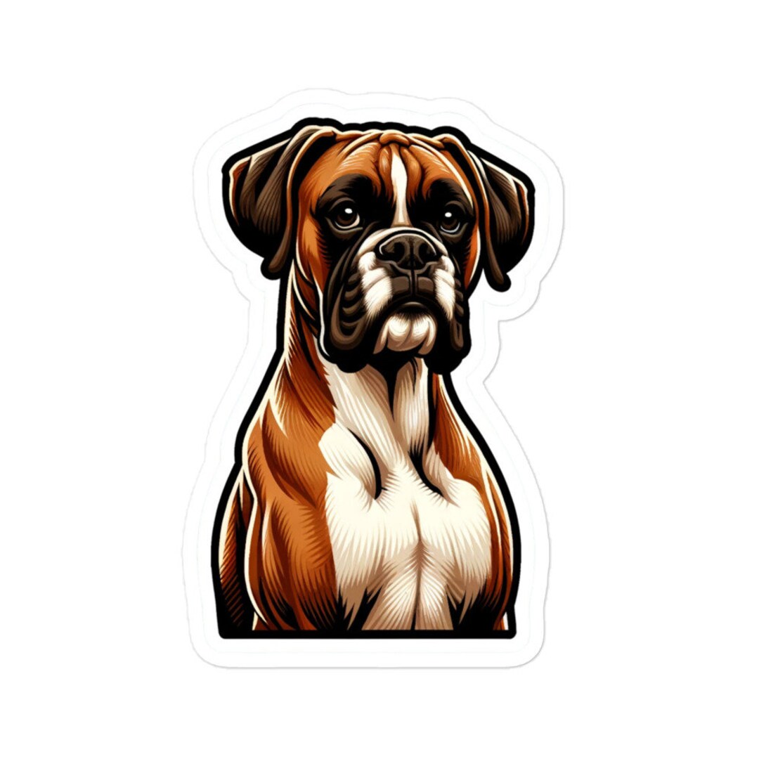 Boxer Puppy Vinyl Sticker - Etsy