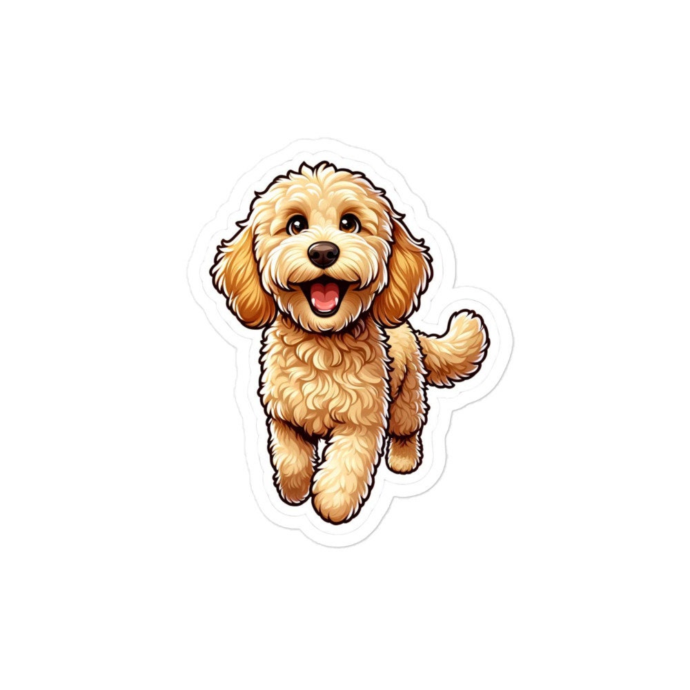 Golden Doodle Vinyl Sticker - Etsy