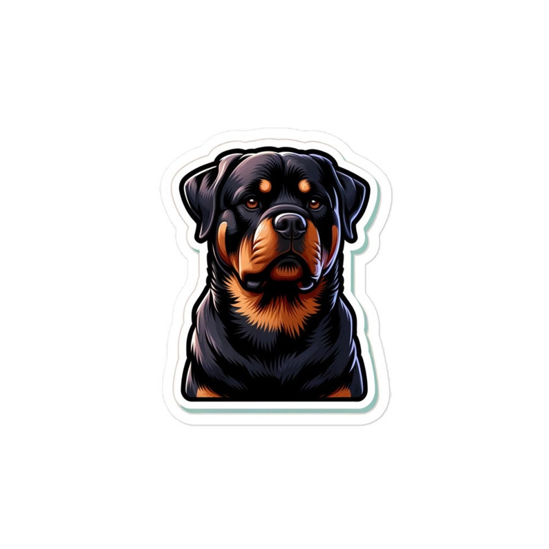 Rottweiler Vinyl Sticker - Etsy