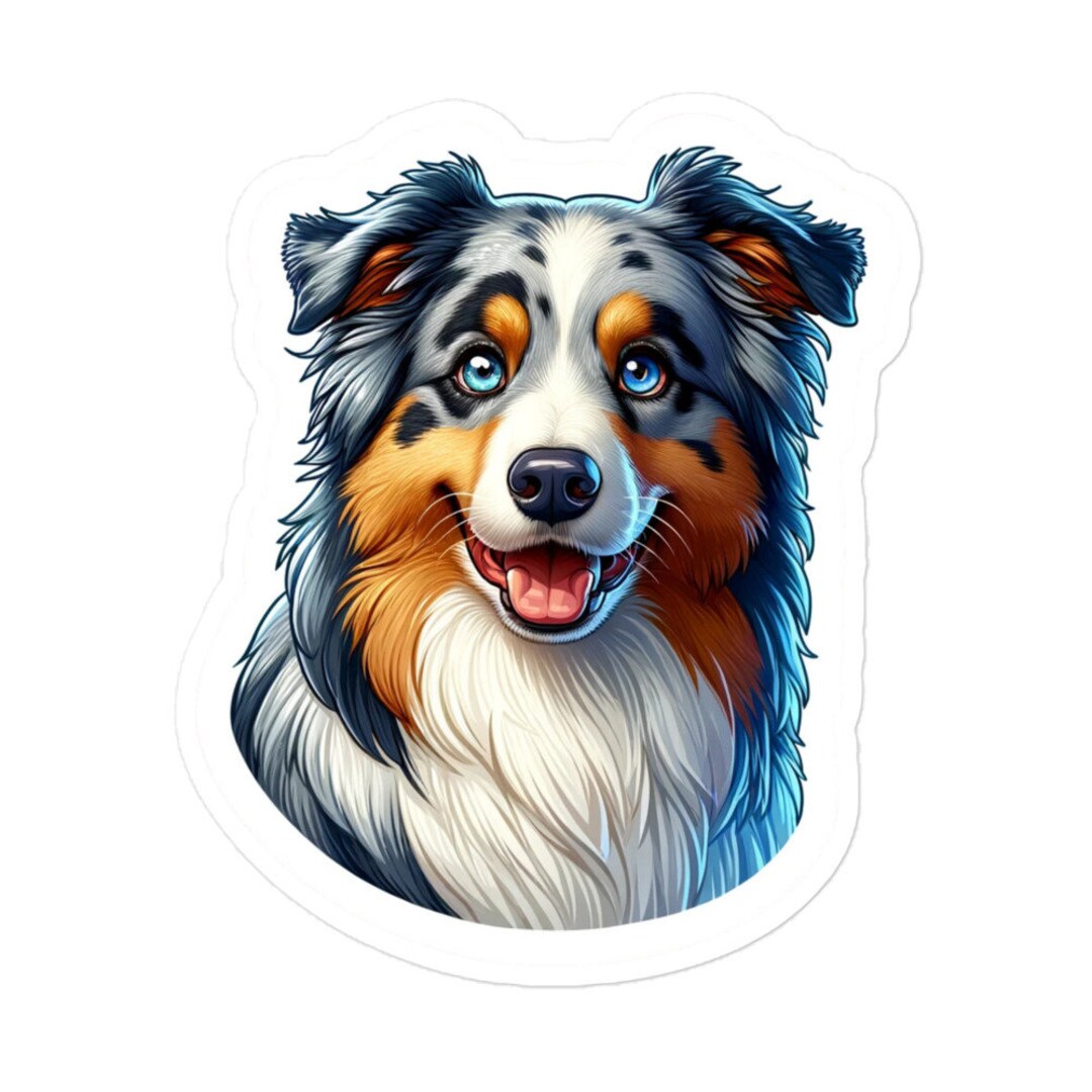 Australian Sheppard Vinyl Sticker - Etsy