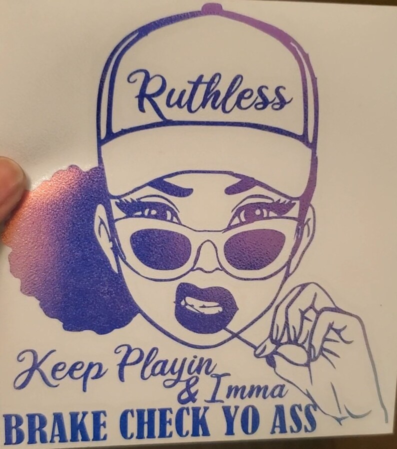 Brake Check Decal | Funny Decal | Car Window Decal | Tumbler Decal ...