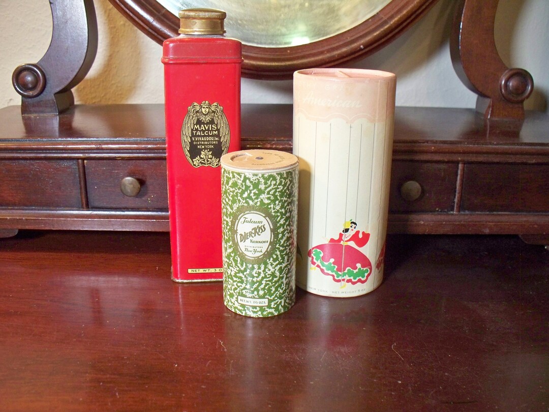 Trio of Vintage Talcum and Dusting Powders - Etsy