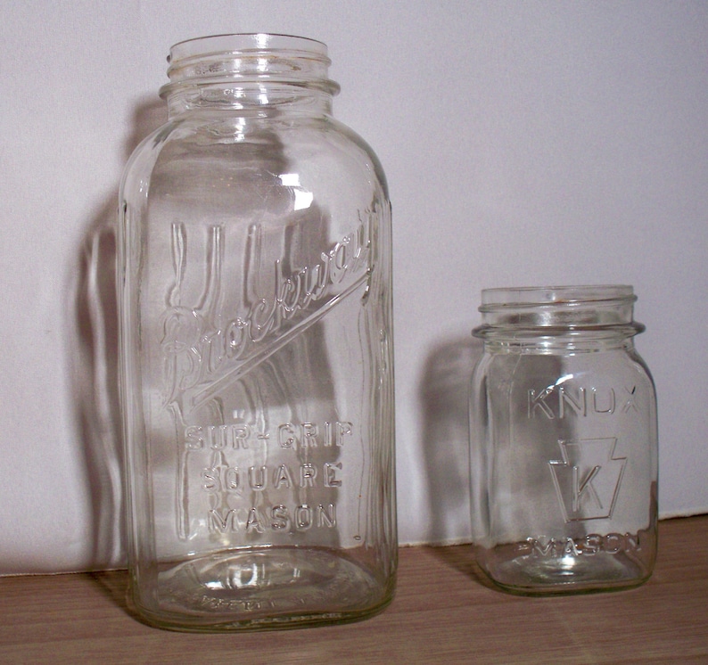 Mason Jars hazel Atlas Kerr Brockway and Knox Jars in - Etsy
