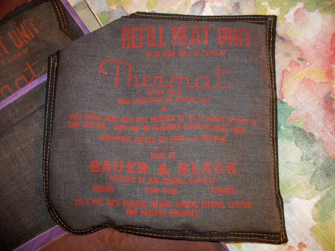 Vintage Bauer & Black Heating Pad--heats With Iron Mixture, Thermatate ...