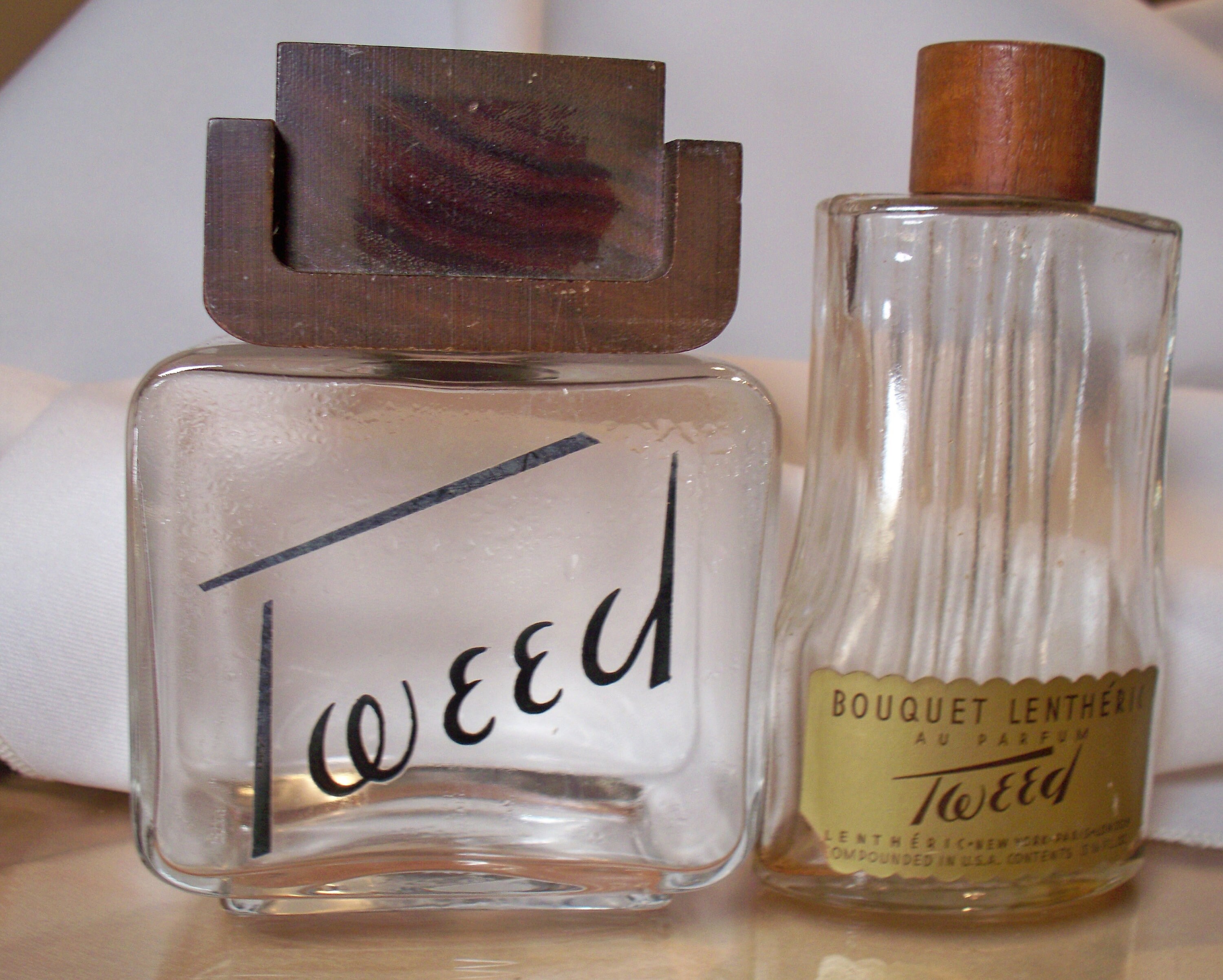 Collection of Mid-size Perfume Bottles - Tweed, Dermay, Regia and ...