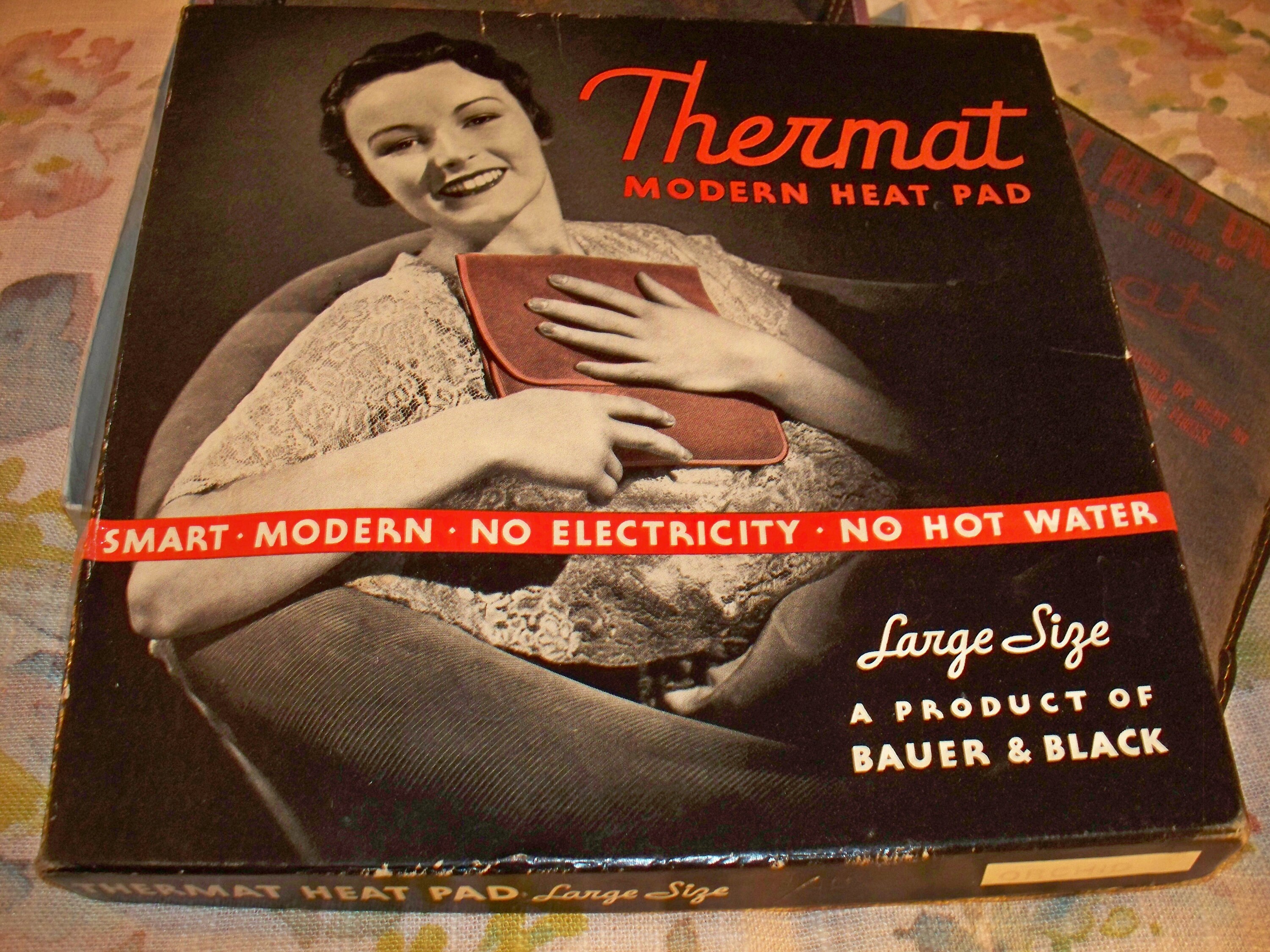 Vintage Bauer & Black Heating Pad--heats With Iron Mixture, Thermatate ...