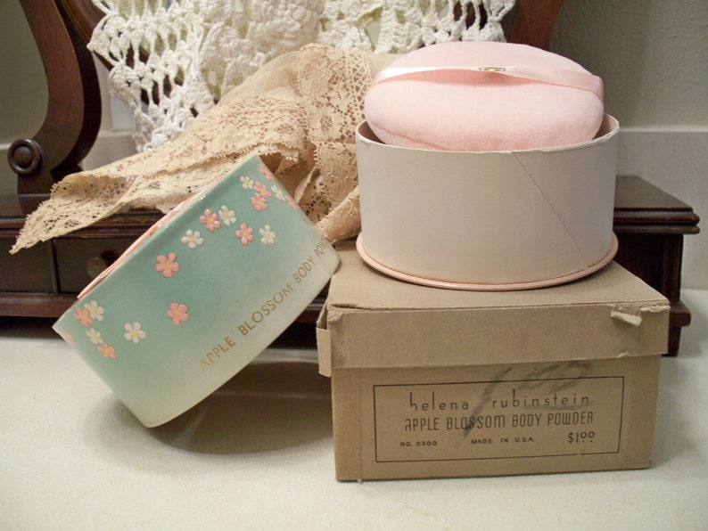Selection of Vintage Dusting Powders - Helena Rubinstein, Evening in ...