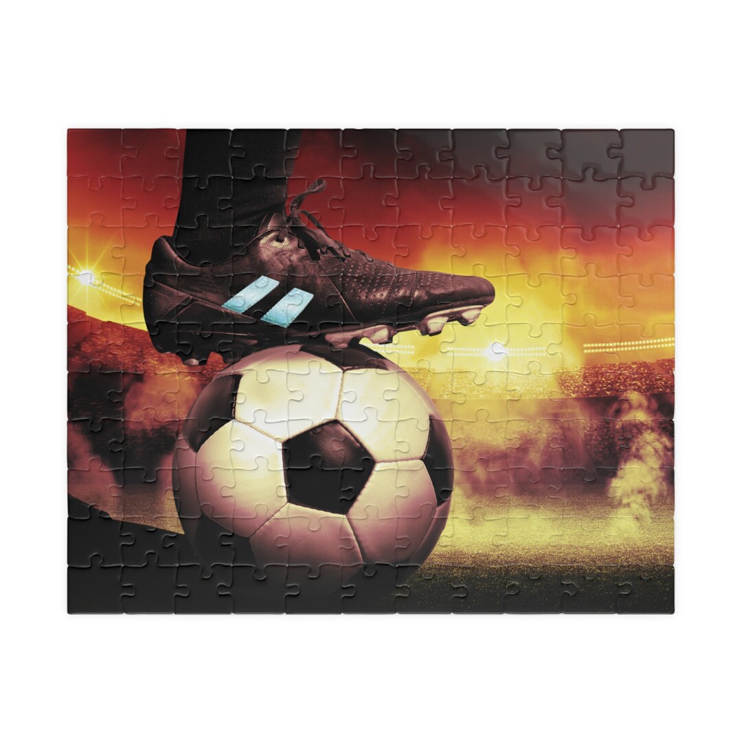 Soccer Puzzle Game Soccer Ball Shaped Jigsaw Puzzle Fun Challenge for ...