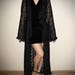 Black Lace Woman Gown and Black Dress Set , Vampire Halloween Costume ...