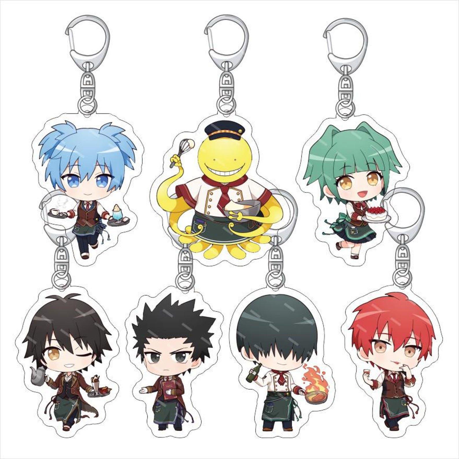 Assassination Classroom Acrylic Chibi Keychain Pendants | Kawaii Anime ...