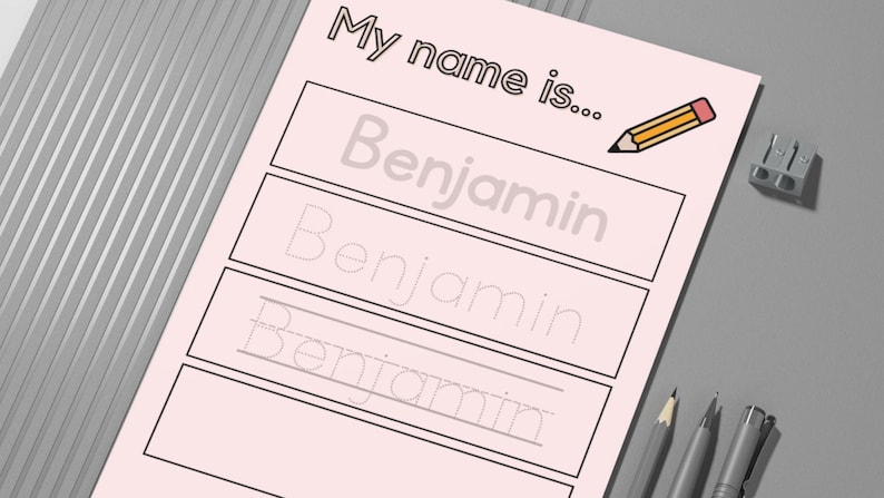 My Name is … Name Trace Worksheet for Preschool Prek TK Kindergarten ...