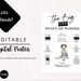 The Big ONE Ready to Party Editable Digital Birthday Party Stats Board ...