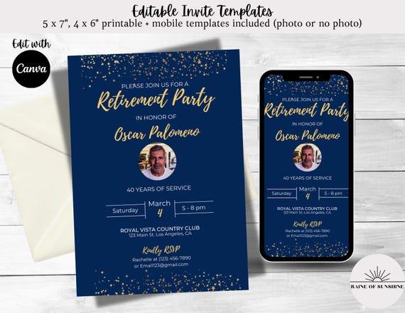 Plantillas De Invitaciones Semiformales Plantilla Editable De